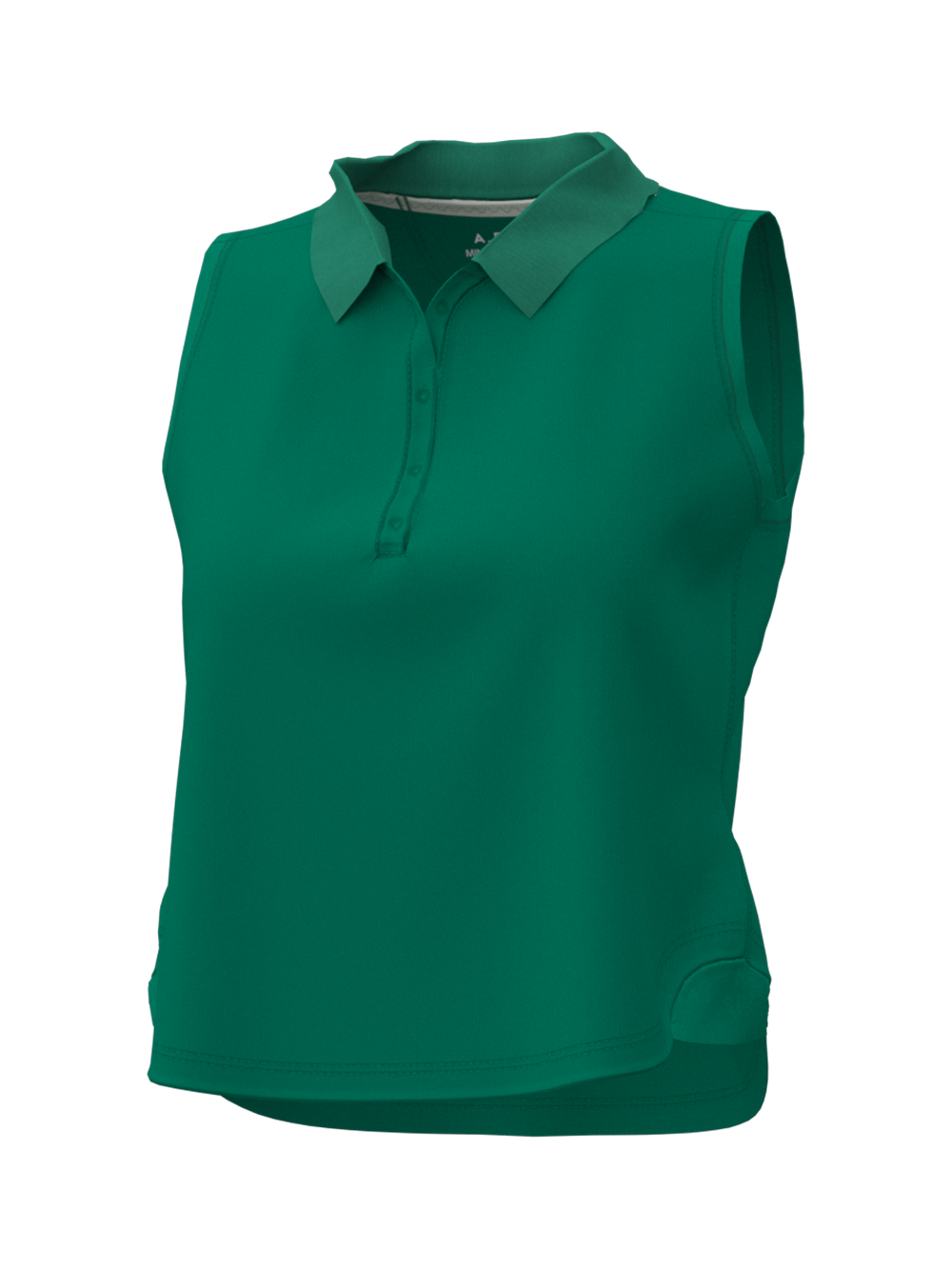 Sleeveless Cropped Polo Shirt | Luxury Golf Wear | A. PUTNAM
